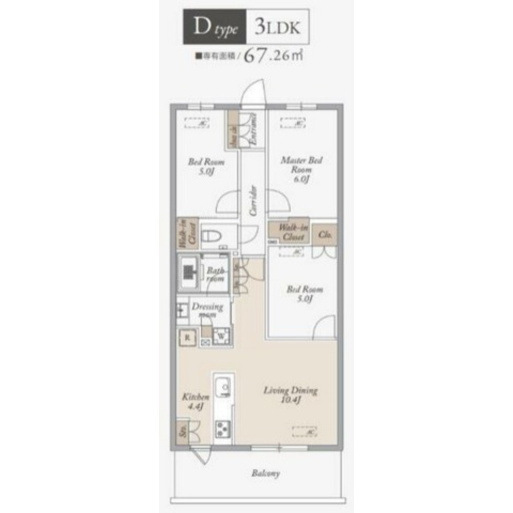 中央本線（JR東日本） 武蔵境駅 地上3階建て 築1年未満 東京都武蔵野市境1丁目 (27.2万円／3LDK／67.26㎡)｜賃貸物件(賃貸マンション・アパート・一戸建て)の住宅情報・お ...