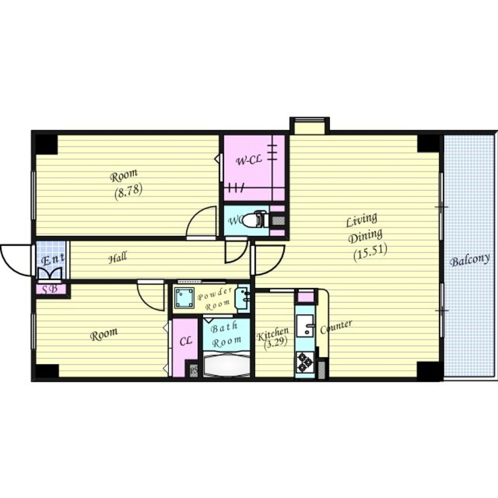 エスヴェール北梅田 大阪府大阪市北区本庄西2丁目 (15.5万円／2LDK (洋室5.7 洋室8.7 LDK18.7)／71.02㎡)｜賃貸物件(賃貸マンション・アパート・一戸建て)の住宅情報 ...