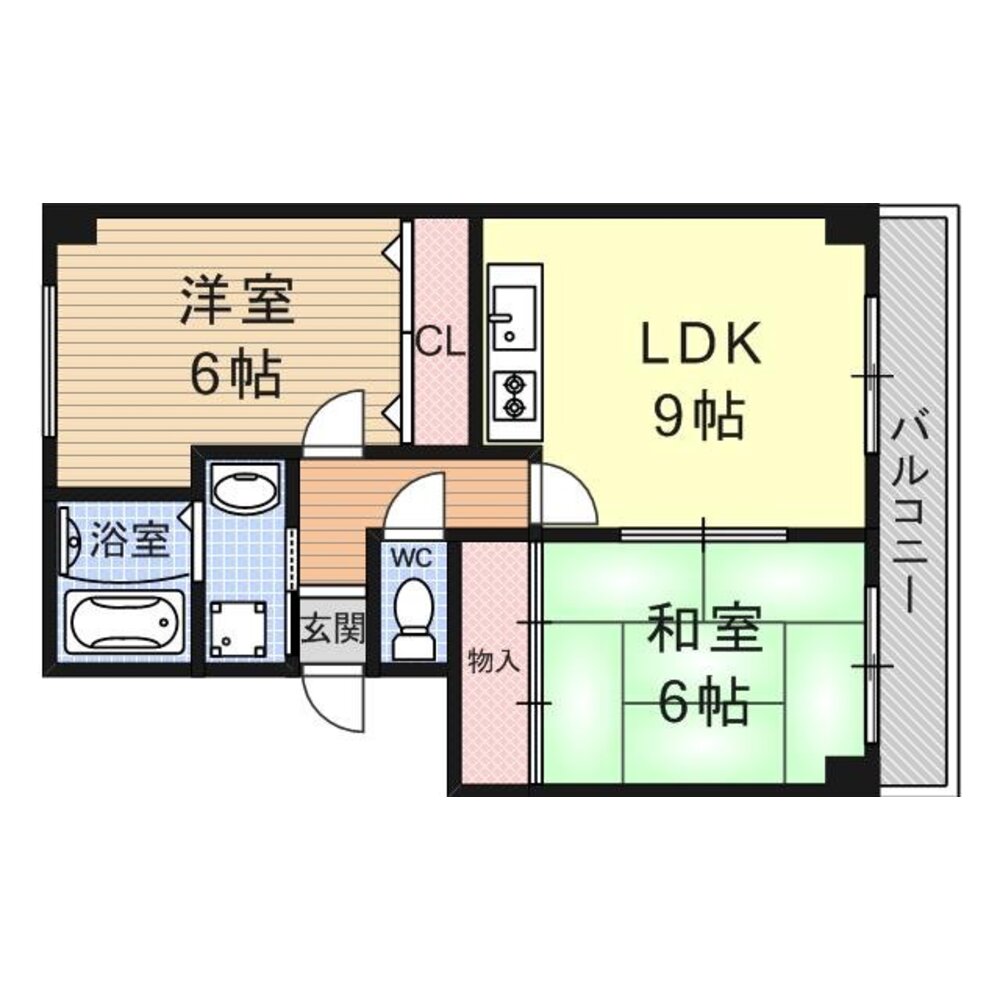 京都市営地下鉄東西線 東野駅 地上3階建て 築28年 京都府京都市山科区音羽役出町 (7.5万円／2LDK (和室6 洋室6 LDK9)／51.09㎡)｜賃貸物件(賃貸マンション・アパート ...