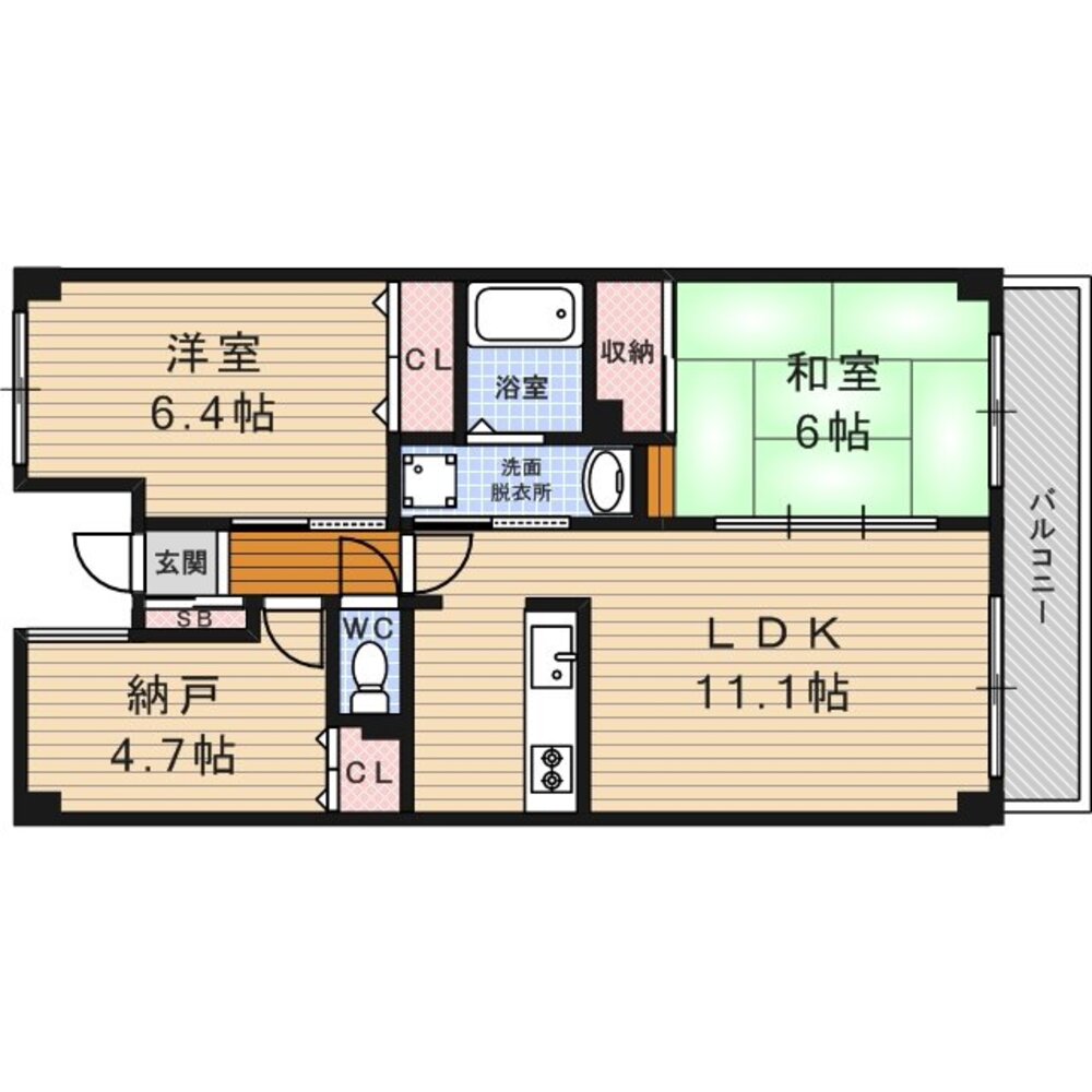 エーム梅小路 京都府京都市下京区観喜寺町 (15.5万円／3LDK (和室6 洋室4.7 洋室6.4 LDK11.1)／68.52㎡)｜賃貸物件(賃貸マンション・アパート・一戸建て)の住宅情報 ...