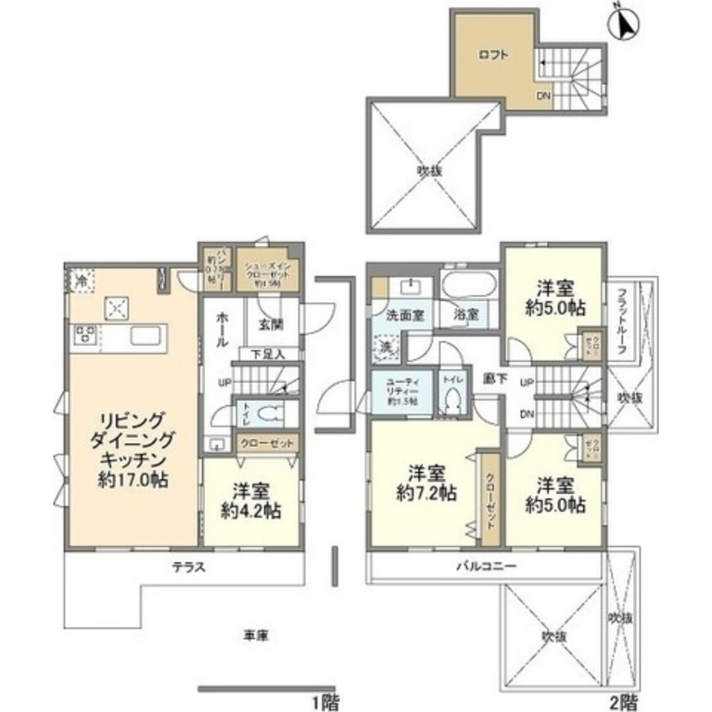 吉祥寺南町4丁目貸家 東京都武蔵野市吉祥寺南町4丁目 (41万円／4LDK (洋室4.2 洋室5 洋室5 洋室7.2 LDK17)／100.3㎡)｜賃貸物件(賃貸マンション・アパート・一戸建て ...
