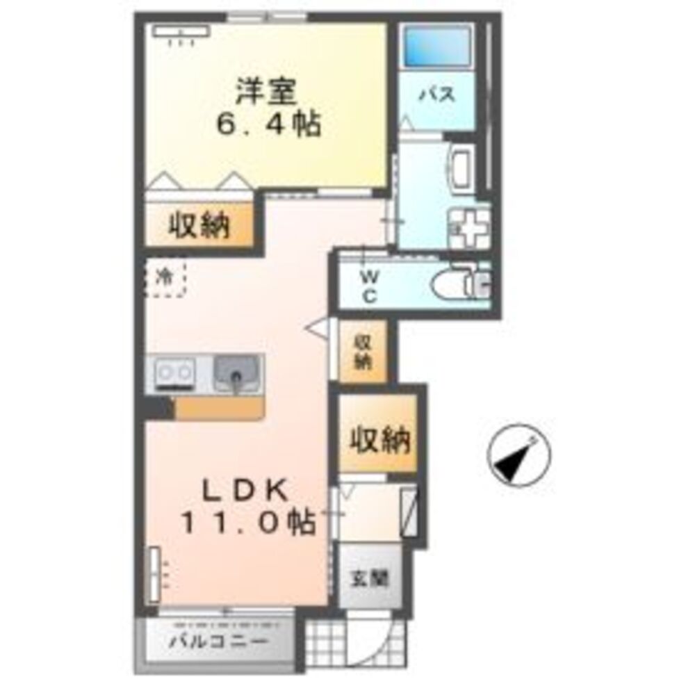 Heritage(ヘリテージ) 静岡県富士市入山瀬2丁目 (6.2万円／1LDK (洋室6.4 LDK11)／43.97㎡)｜賃貸物件(賃貸マンション・アパート・一戸建て)の住宅情報・お ...