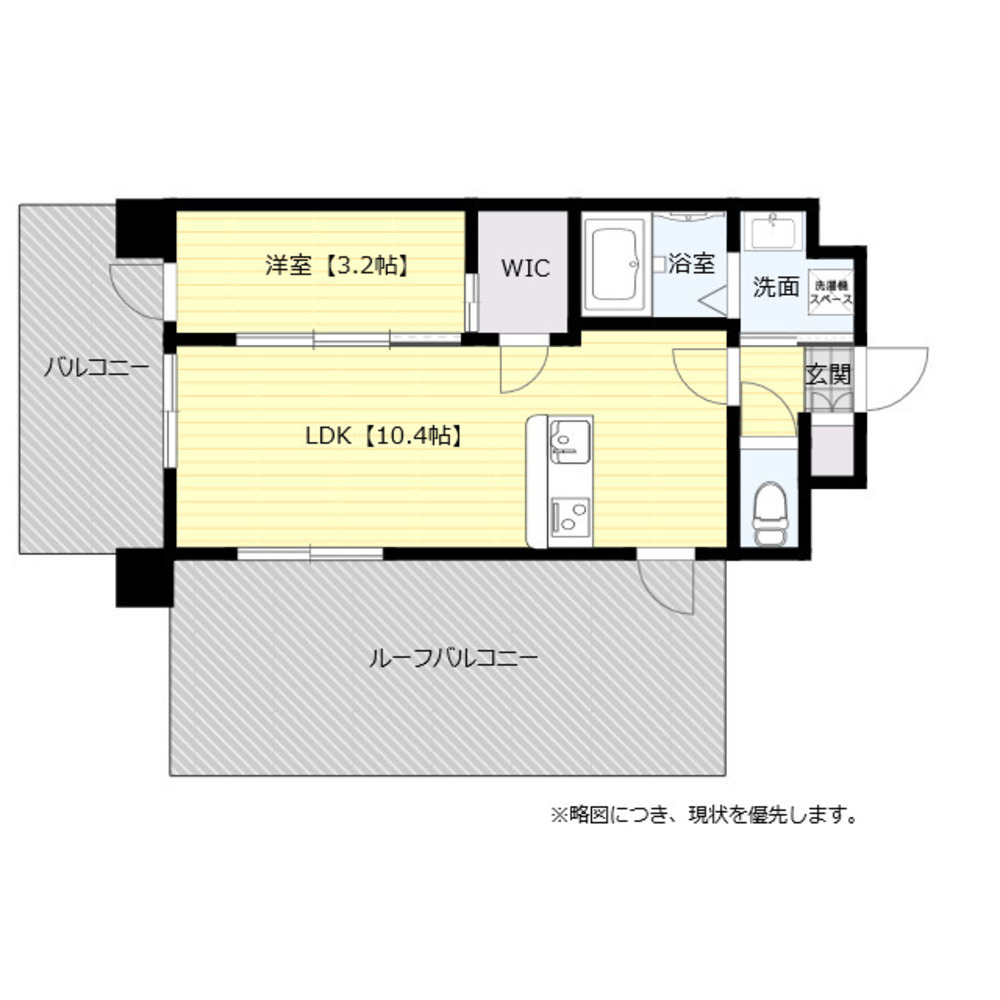 エソラ西新 福岡県福岡市早良区城西3丁目 (9万円／1LDK (洋室3.2 LDK10.4)／35㎡)｜賃貸物件(賃貸マンション・アパート・一戸建て)の住宅情報・お部屋探しならYahoo!不動産