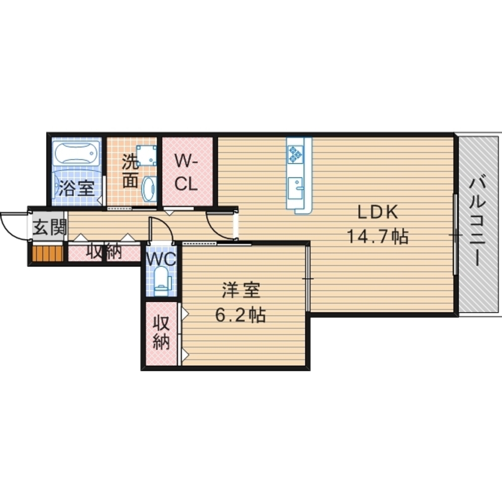 Southグランドメゾン三国ケ丘 大阪府堺市堺区向陵西町4丁 (8.9万円／1LDK (洋室6.2 LDK14.7)／55.18㎡)｜賃貸物件(賃貸マンション・アパート・一戸建て)の住宅情報 ...
