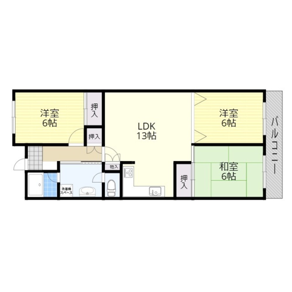クレール 大阪府茨木市総持寺駅前町 (11万円／3LDK (和室6 洋室5.5 洋室6 LD10 K3)／66.26㎡)｜賃貸物件(賃貸マンション・アパート・一戸建て)の住宅情報・お部屋探し ...