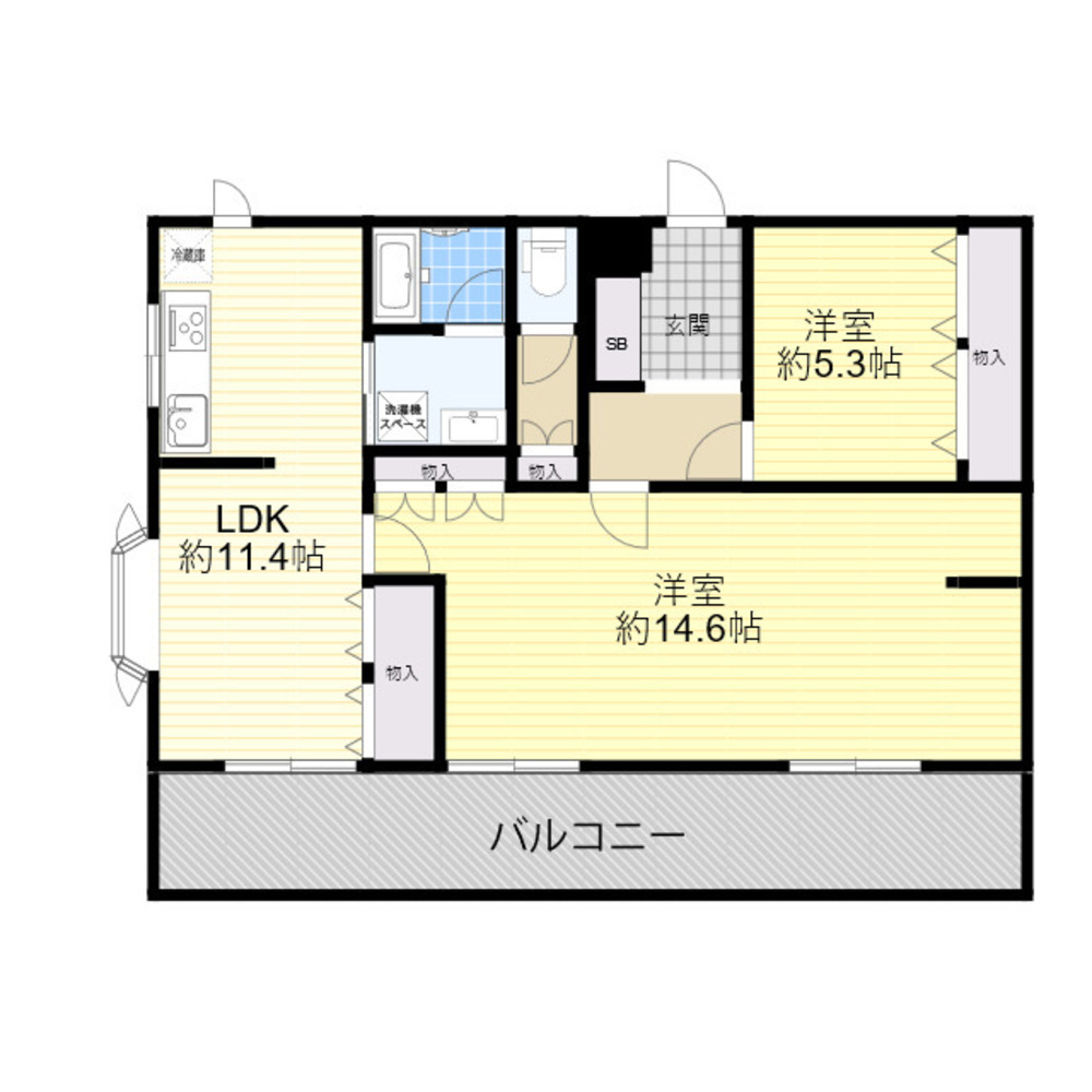 エステートピアラメール 大阪府吹田市寿町2丁目 (10万円／2LDK (洋室5.3 洋室14.6 LDK11.4)／71.6㎡)｜賃貸物件(賃貸マンション・アパート・一戸建て)の住宅情報・お ...
