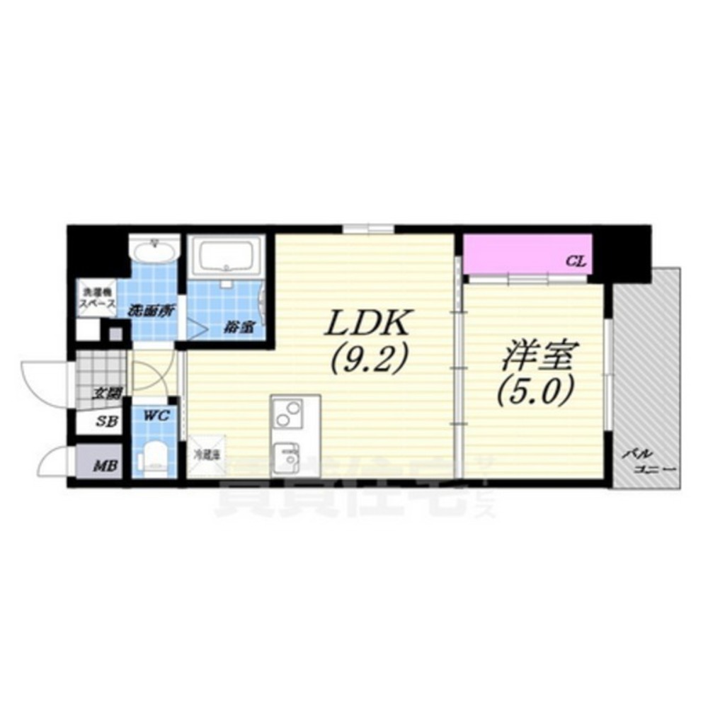 仮称)尼崎神田北 兵庫県尼崎市神田北通7丁目 (8万円／1LDK (洋室5 LDK9.2)／34.98㎡)｜賃貸物件(賃貸マンション・アパート・一戸建て)の住宅情報・お部屋探しならYahoo!不動産