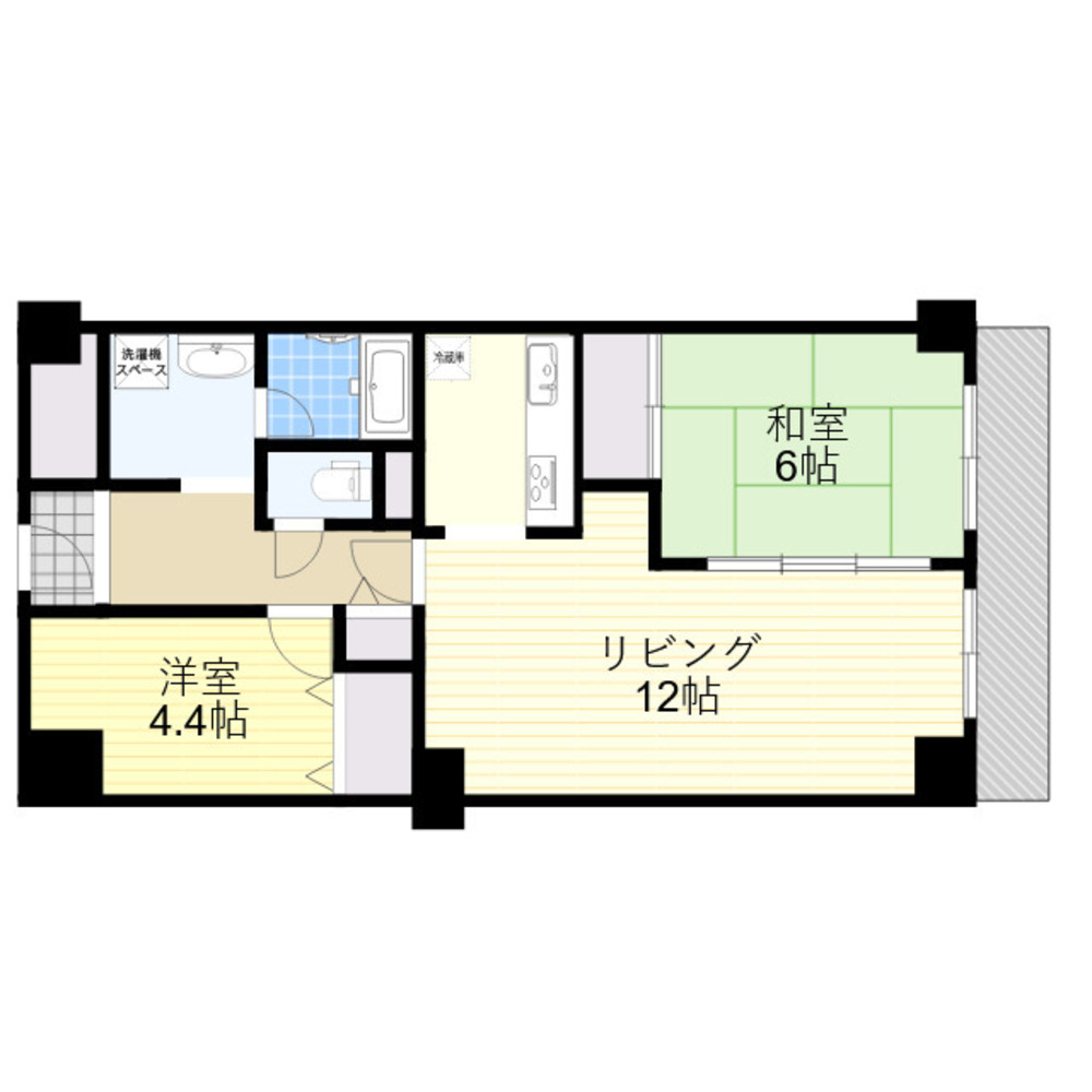 エルベロワイヤル16 大阪府大阪市西区江之子島1丁目 (15万円／2LDK／61.02㎡)｜賃貸物件(賃貸マンション・アパート・一戸建て)の住宅情報・お部屋探しならYahoo!不動産