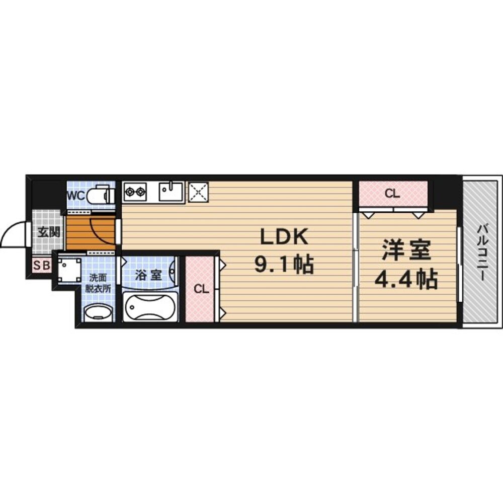 京都市営地下鉄東西線 西大路御池駅 地上7階建て 築14年 京都府京都市中京区西ノ京南原町 (8.2万円／1LDK (洋室4.4 LDK9.1)／34.78㎡)｜賃貸物件(賃貸マンション ...