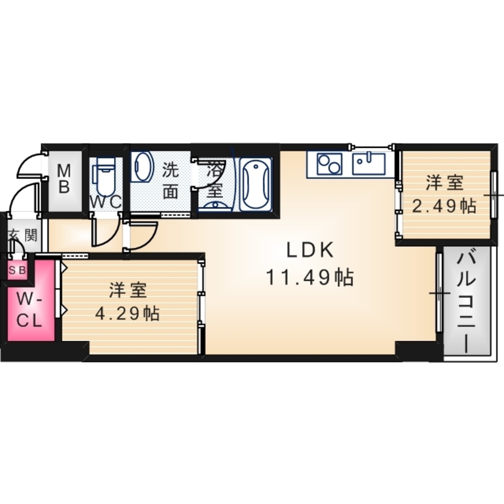 ディアコート野村 兵庫県尼崎市浜3丁目 (9.5万円／2LDK (洋室2.4 洋室4.2 LDK11.4)／50.71㎡)｜賃貸物件(賃貸マンション・アパート・一戸建て)の住宅情報・お部屋探し ...