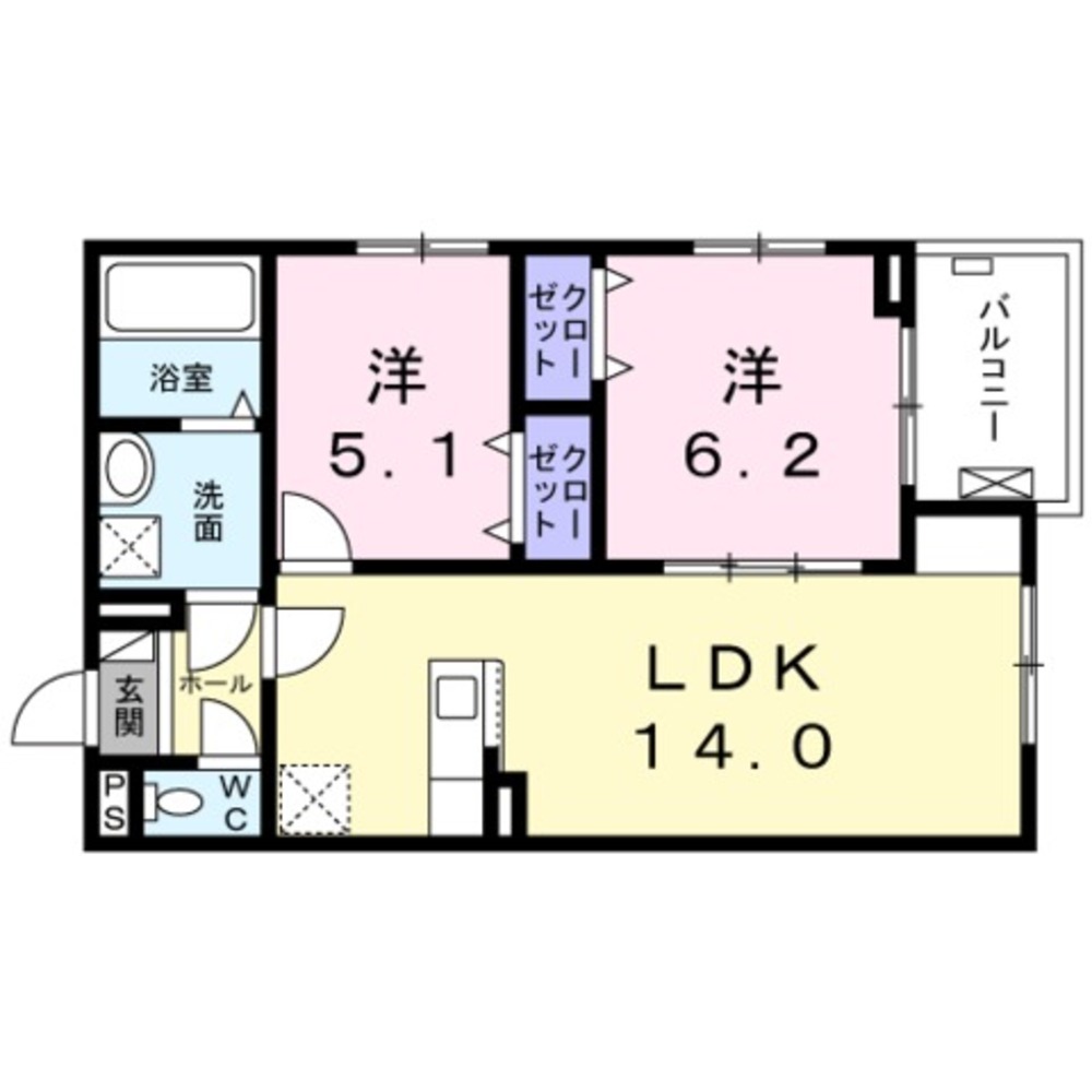 ココプラザ神原 京都府八幡市八幡神原 (8.45万円／2LDK／56.89㎡)｜賃貸物件(賃貸マンション・アパート・一戸建て)の住宅情報・お部屋探しならYahoo!不動産