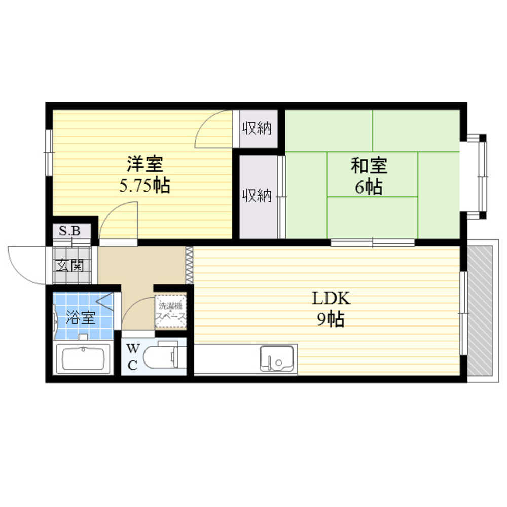 メゾンサンヴェール 東京都杉並区荻窪1丁目 (11.5万円／2LDK (和室6 洋室5.7 LDK9)／43.74㎡)｜賃貸物件(賃貸マンション・アパート・一戸建て)の住宅情報・お部屋探しなら ...
