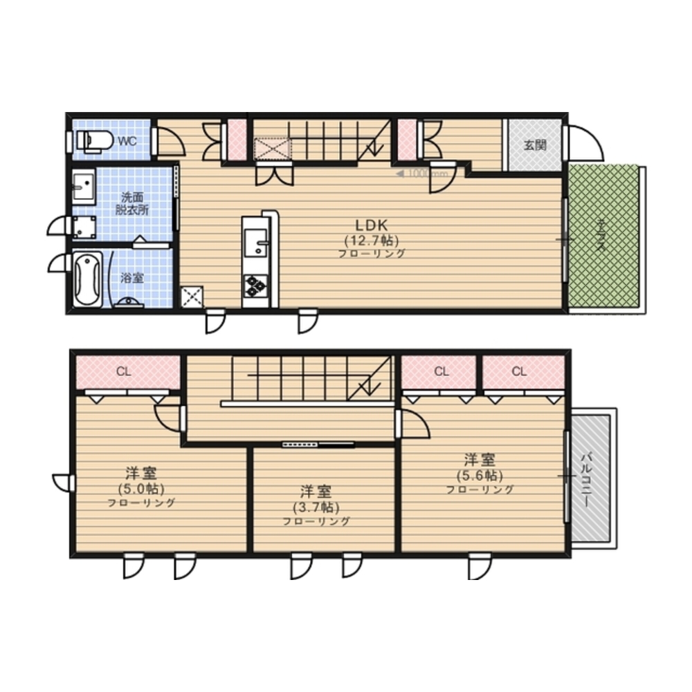 メゾンブランシュ 福岡県福岡市早良区西新7丁目 (13.3万円／3LDK (洋室3.7 洋室5 洋室5 LDK12.7)／66.24㎡)｜賃貸物件(賃貸マンション・アパート・一戸建て)の住宅 ...