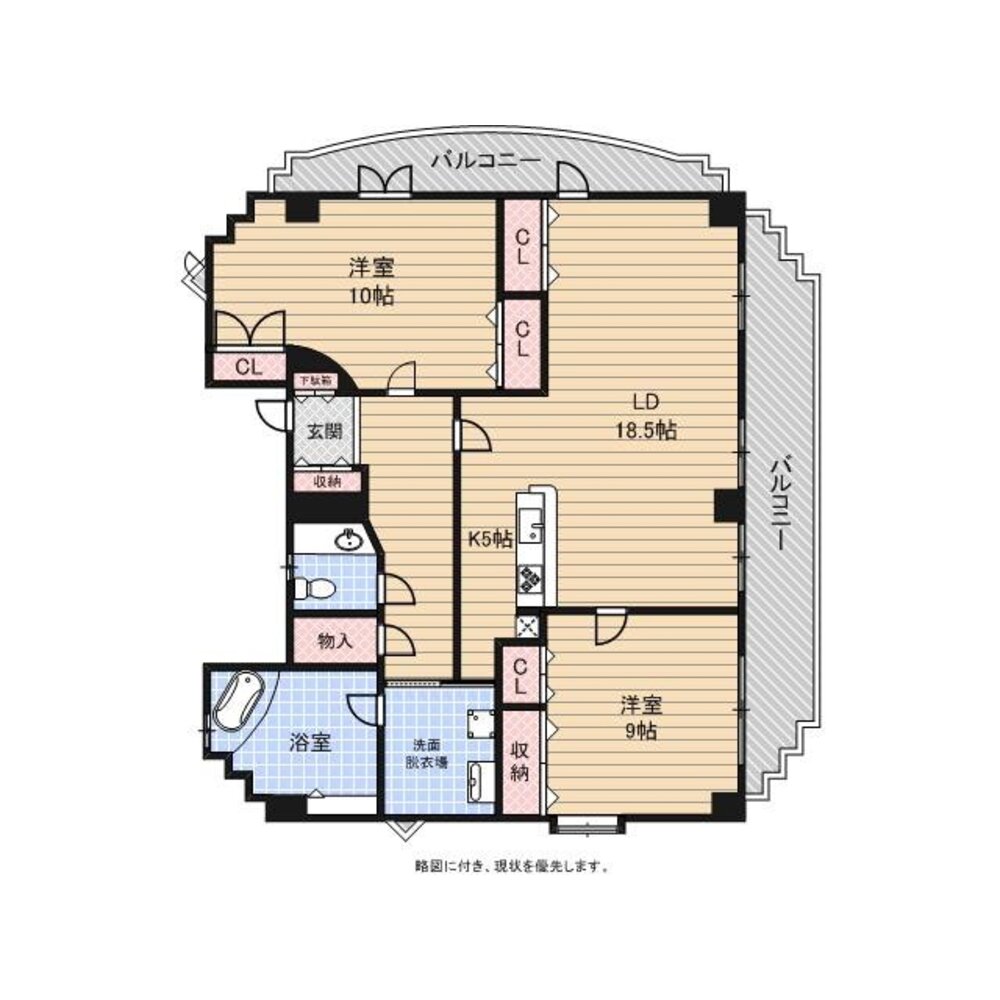 T＆Sセンチュリーハイツ 愛知県名古屋市西区大金町4丁目 (14.5万円／2LDK (洋室9 洋室10.6 LD18.5 K5)／100㎡)｜賃貸物件(賃貸マンション・アパート・一戸建て)の ...