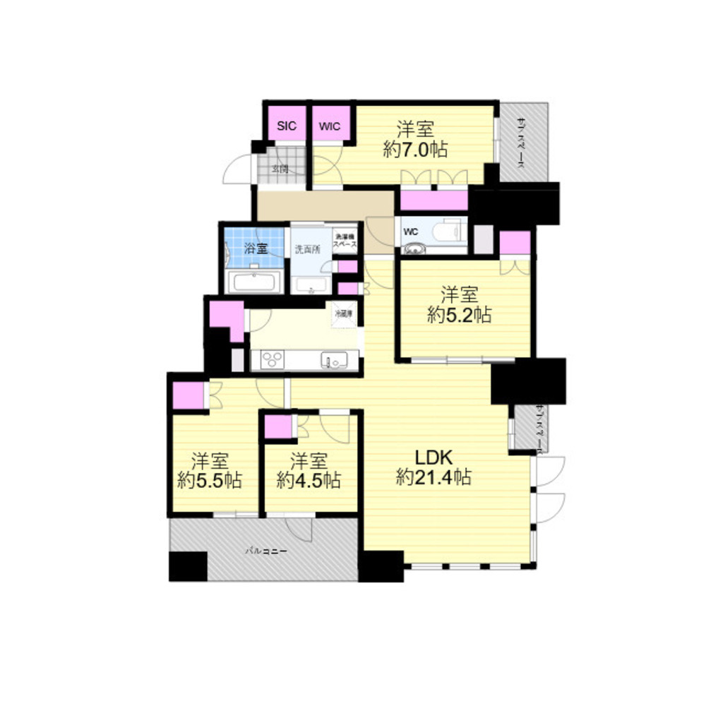 グランドメゾン北堀江レジデンス 大阪府大阪市西区北堀江2丁目 (57万円／4LDK (LDK20.4)／106.56㎡)｜賃貸物件(賃貸マンション・アパート・一戸建て)の住宅情報・お部屋探し ...