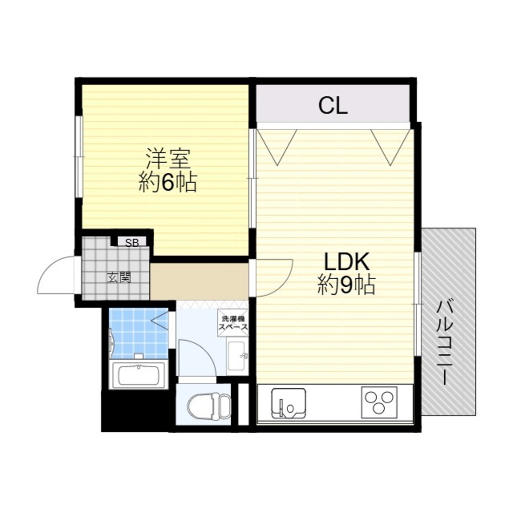 福島スカイハイツ 大阪府大阪市福島区鷺洲4丁目 (8万円／1LDK (洋室6 LDK9)／37.68㎡)｜賃貸物件(賃貸マンション・アパート・一戸建て)の住宅情報・お部屋探しならYahoo!不動産