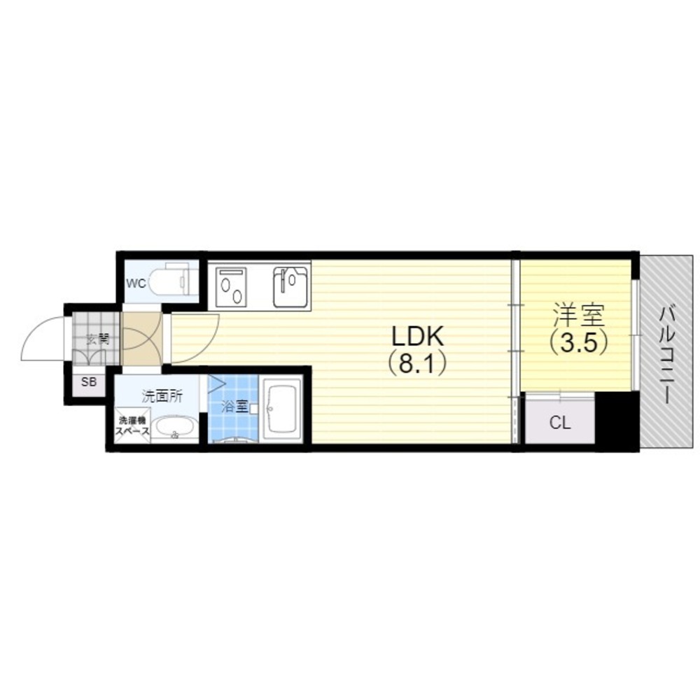 LIVIAZ KOBE LaMer 兵庫県神戸市兵庫区七宮町1丁目 (7.2万円／1LDK／27.56㎡)｜賃貸物件(賃貸マンション・アパート・一戸建て)の住宅情報・お部屋探しならYahoo!不動産