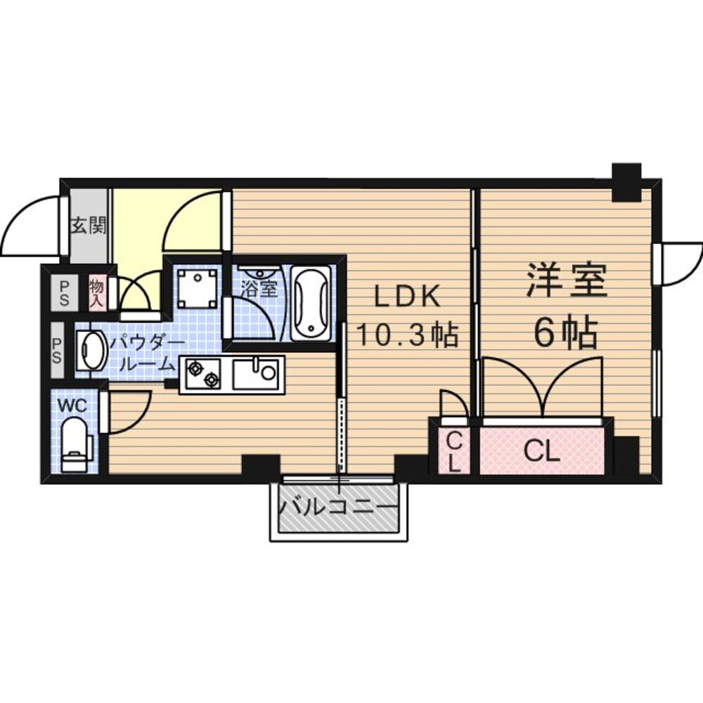 東海道本線（JR西日本） 石山駅 地上8階建て 築16年 滋賀県大津市粟津町 (6.5万円／1LDK (洋室6.1 LDK10.3)／36.36㎡)｜賃貸物件(賃貸マンション・アパート・一戸 ...