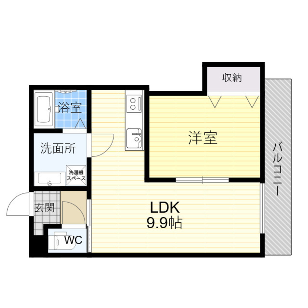 GRM小泉 奈良県大和郡山市小泉町 (6.4万円／1LDK (洋室4.9 LDK9.9)／34.92㎡)｜賃貸物件(賃貸マンション・アパート・一戸建て)の住宅情報・お部屋探しならYahoo!不動産