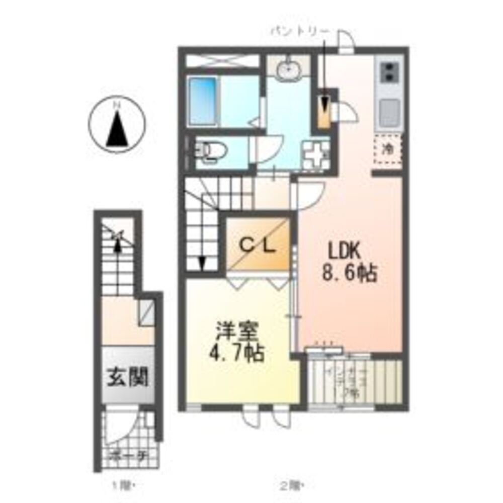 リアン・ド・エターナル 愛知県豊橋市上野町字上野 (5.7万円／1LDK (洋室4.7 LDK8.6)／42.34㎡)｜賃貸物件(賃貸マンション・アパート・一戸建て)の住宅情報・お部屋探しなら ...