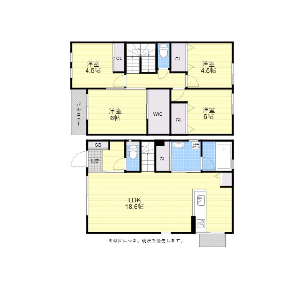 セリーヌ愛宕 福岡県福岡市西区愛宕1丁目 (17.6万円／4LDK (洋室4.5 洋室4.5 洋室5 洋室6 LDK18.6)／97.4㎡)｜賃貸物件(賃貸マンション・アパート・一戸建て)の ...