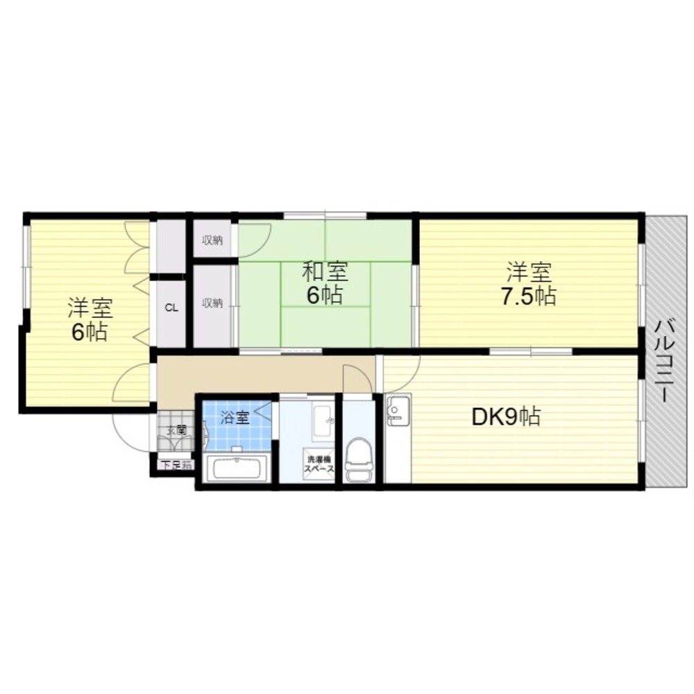 プレステージ光A 大阪府堺市西区鳳南町3丁 (7.5万円／3LDK (和室6 洋室5 洋室6 LDK10)／65.23㎡)｜賃貸物件(賃貸マンション・アパート・一戸建て)の住宅情報・お部屋探し ...