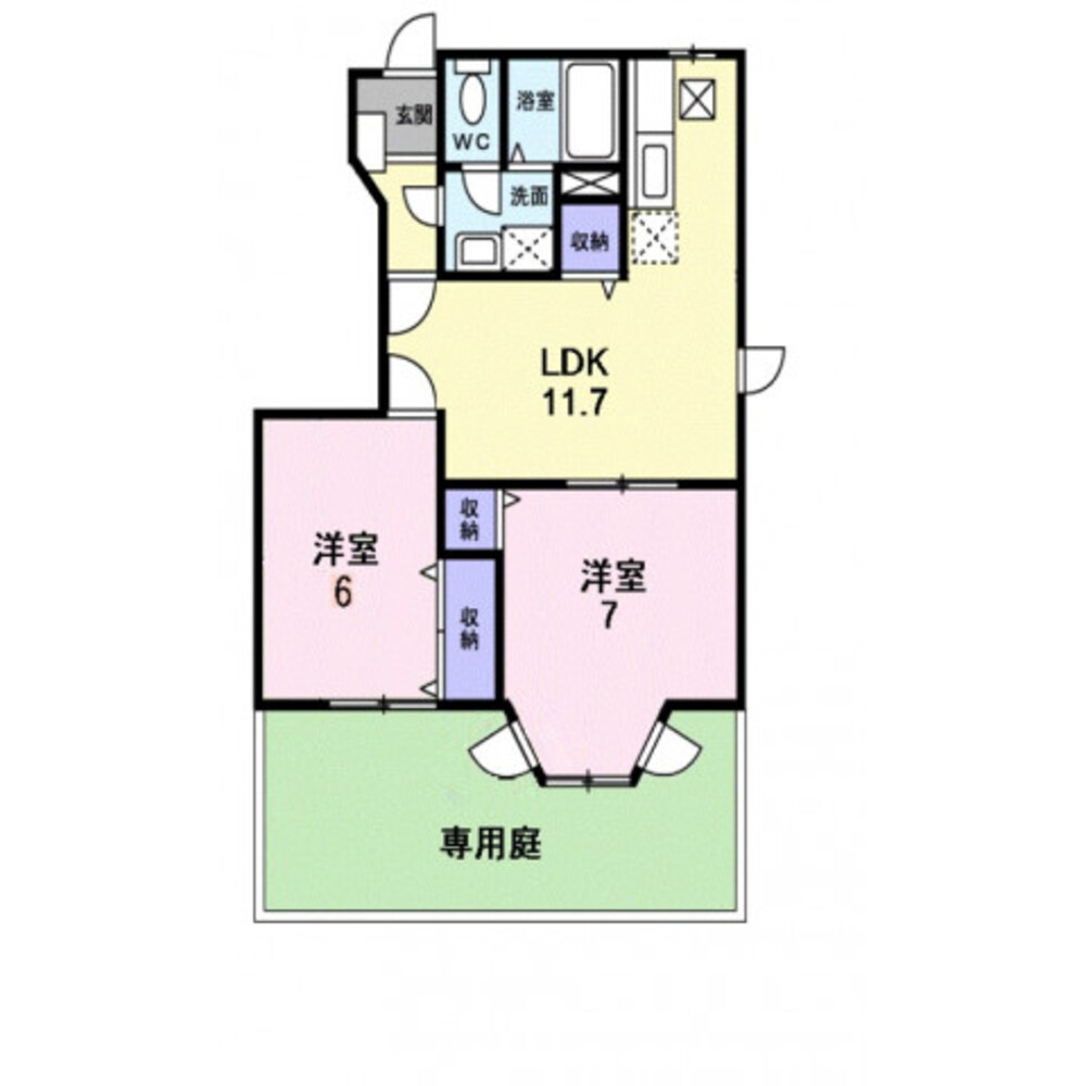 泉北高速鉄道 栂・美木多駅 地上2階建て 築22年 大阪府堺市南区檜尾 (5.75万円／2LDK (和室7 洋室6 LDK11.7)／53.51㎡)｜賃貸物件(賃貸マンション・アパート・一戸 ...