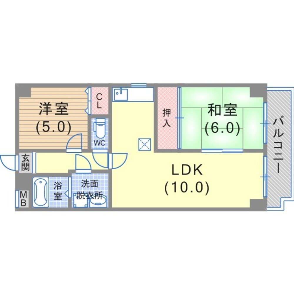 ナインハイツ 兵庫県神戸市兵庫区水木通9丁目 (8.5万円／2LDK (和室6 洋室5 LDK10)／55.62㎡)｜賃貸物件(賃貸マンション・アパート・一戸建て)の住宅情報・お部屋探しなら ...