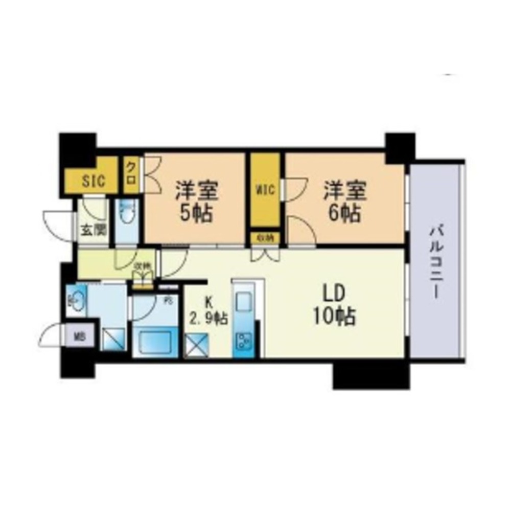 RJRプレシア六本松 福岡県福岡市中央区六本松1丁目 (17.7万円／2LDK (洋室5 洋室6 LDK10)／55.92㎡)｜賃貸物件(賃貸マンション・アパート・一戸建て)の住宅情報・お ...