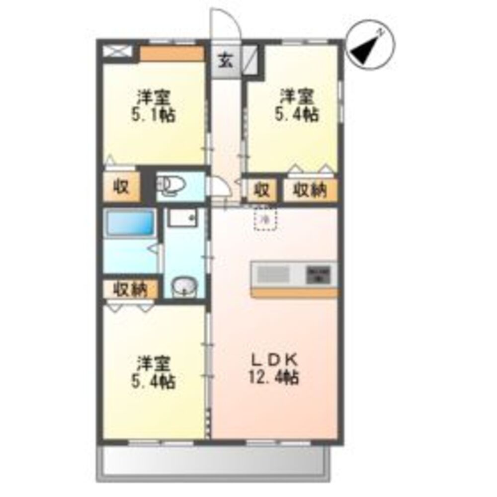 (仮)うるま市田場3LDK新築マンション 沖縄県うるま市字田場 (9.85万円／3LDK (洋室5 洋室5.4 洋室5.4 LDK12.4)／62.64㎡)｜賃貸物件(賃貸マンション・アパート ...