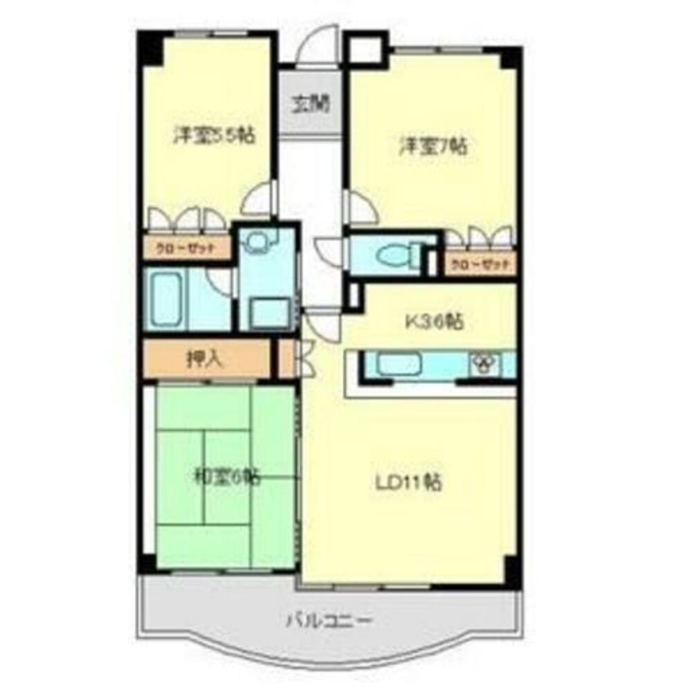 フォルテ上甲子園 兵庫県西宮市上甲子園2丁目 (11万円／3LDK (和室6 洋室5.5 洋室7 LDK14.6)／72.66㎡)｜賃貸物件(賃貸マンション・アパート・一戸建て)の住宅情報・お ...
