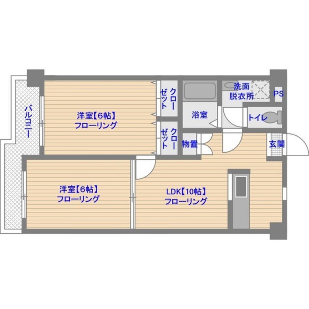 ディーセント天神南 福岡県福岡市中央区今泉2丁目 (9.1万円／2LDK (洋室6 洋室6 LDK10)／46.75㎡)｜賃貸物件(賃貸マンション・アパート・一戸建て)の住宅情報・お部屋探し ...