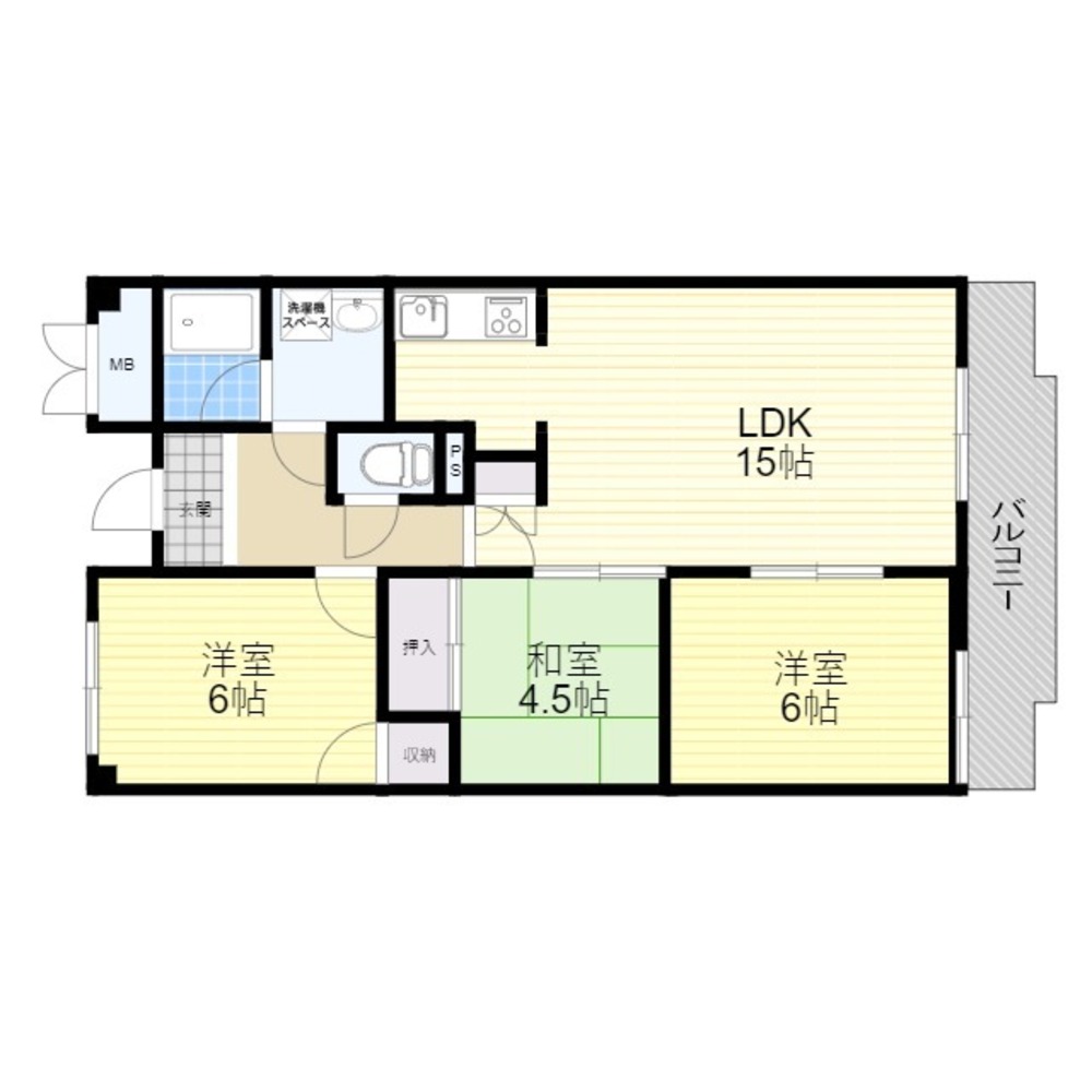 アペックスシティ千里中央 大阪府豊中市上新田2丁目 (10万円／3LDK (和室4.5 洋室6 洋室6 LDK15)／68.04㎡)｜賃貸物件(賃貸マンション・アパート・一戸建て)の住宅情報 ...