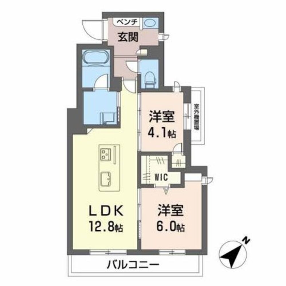 東海道本線（JR西日本） 岸辺駅 地上3階建て 築2年 大阪府吹田市岸部北3丁目 (13.7万円／2LDK／56.09㎡)｜賃貸物件(賃貸マンション・アパート・一戸建て)の住宅情報・お部屋探し ...