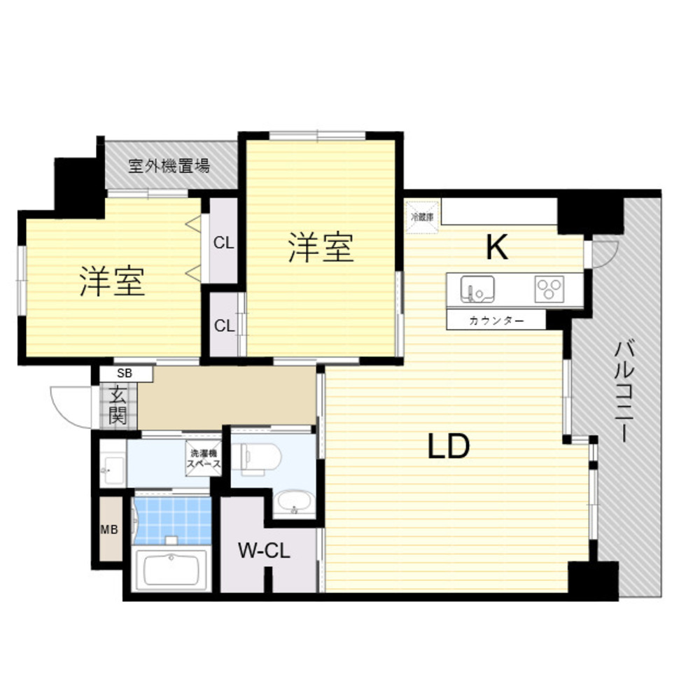 大阪環状線 福島駅 地上15階建て 築27年 大阪府大阪市北区大淀中2丁目 (16万円／2LDK／75.03㎡)｜賃貸物件(賃貸マンション・アパート・一戸建て)の住宅情報・お部屋探しなら ...
