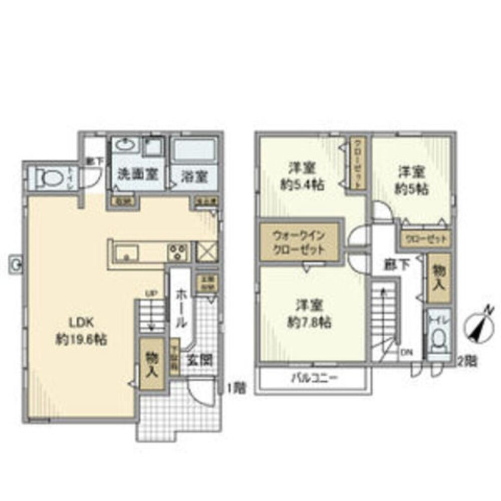 中町戸建 奈良県奈良市中町 (13万円／3LDK (洋室5 洋室5.4 洋室7.8 LDK19.6)／100.29㎡)｜賃貸物件(賃貸マンション・アパート・一戸建て)の住宅情報・お部屋探しなら ...