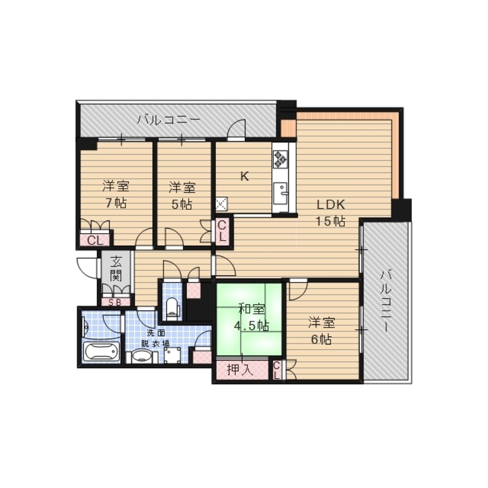 ジオタワー宝塚EAST 兵庫県宝塚市武庫川町 (22万円／4LDK (和室4.5 洋室5 洋室6 洋室7 LDK18.5)／88.9㎡)｜賃貸物件(賃貸マンション・アパート・一戸建て)の住宅 ...