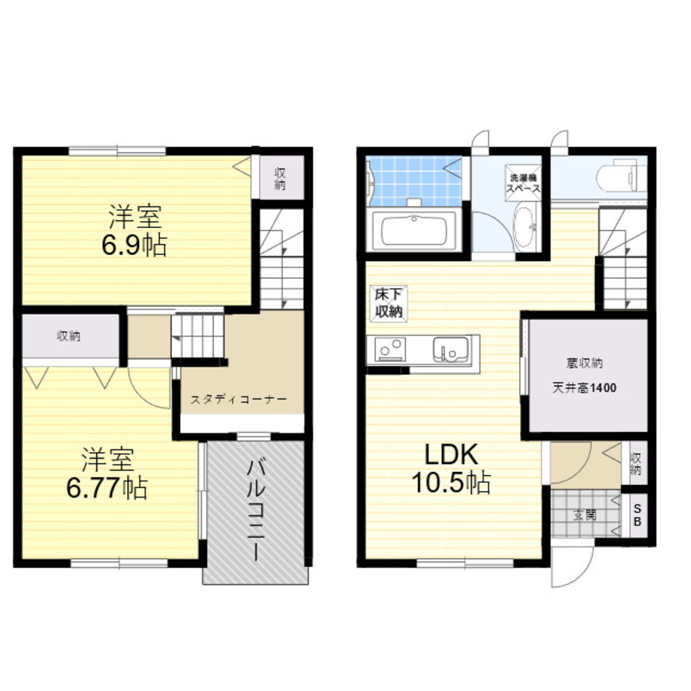 ルサンク 兵庫県尼崎市長洲本通3丁目 (13.5万円／2LDK (洋室6.7 洋室6.9 LDK10.5)／67.9㎡)｜賃貸物件(賃貸マンション・アパート・一戸建て)の住宅情報・お部屋探し ...
