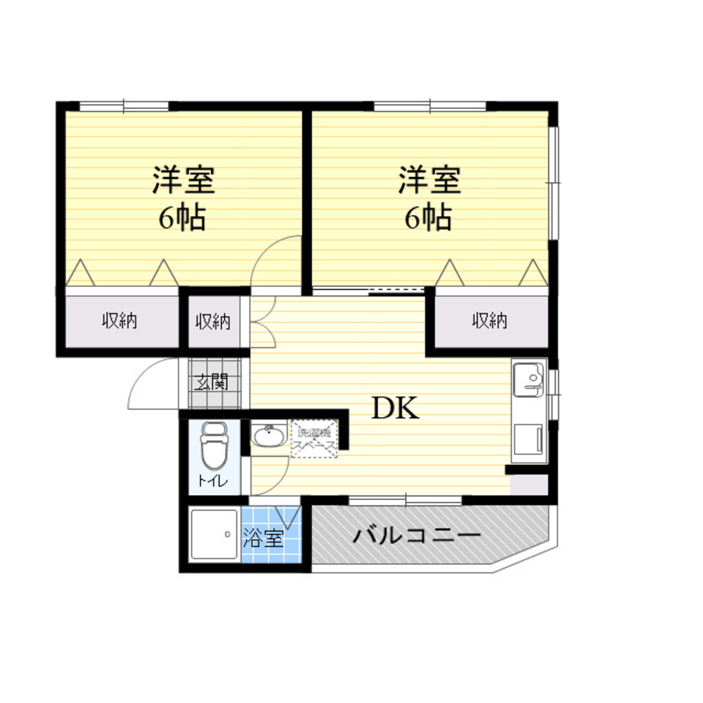 第二マンション堅田 大阪府大阪市東成区深江南3丁目 (5.5万円／2DK (洋室6 洋室6 DK8)／46.95㎡)｜賃貸物件(賃貸マンション・アパート・一戸建て)の住宅情報・お部屋探しなら ...