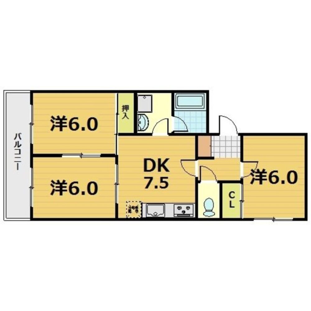 京都市営地下鉄東西線 醍醐駅 地上5階建て 築42年 京都府京都市伏見区醍醐下端山町 (6.2万円／3LDK (和室4.5 和室6 洋室6 LDK12)／57.86㎡)｜賃貸物件(賃貸 ...