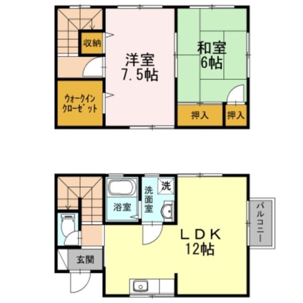 根岸テラスハウス 兵庫県宝塚市中筋山手2丁目 (6.5万円／2LDK (LDK12 和室6 洋室7.5)／65.74㎡)｜賃貸物件(賃貸マンション・アパート・一戸建て)の住宅情報・お部屋探し ...