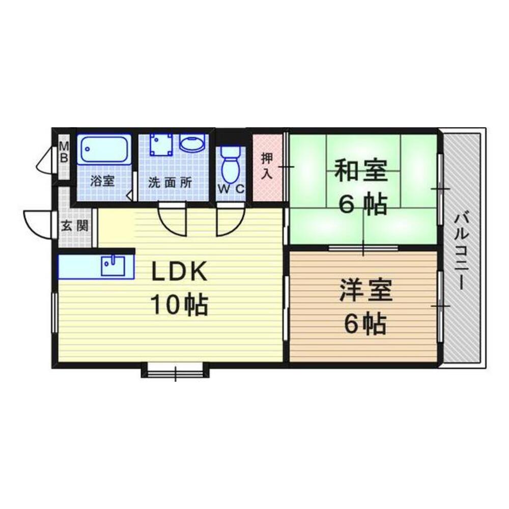 エスペラール武庫之荘 兵庫県尼崎市南武庫之荘5丁目 (6.2万円／2LDK (和室6 洋室6 LDK10)／43.7㎡)｜賃貸物件(賃貸マンション・アパート・一戸建て)の住宅情報・お部屋探し ...