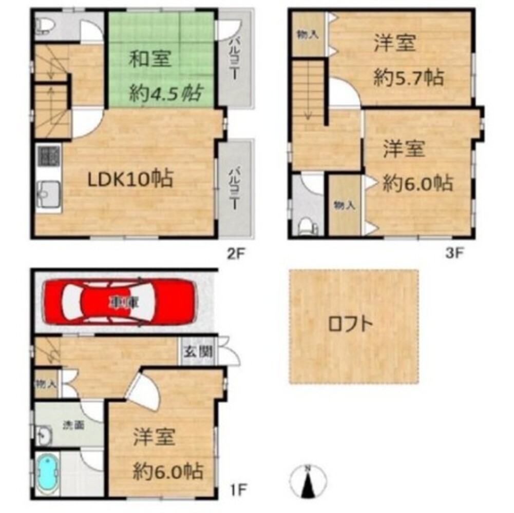 一津屋貸家 大阪府摂津市一津屋1丁目 (9.5万円／4LDK／89.4㎡)｜賃貸物件(賃貸マンション・アパート・一戸建て)の住宅情報・お部屋探しならYahoo!不動産