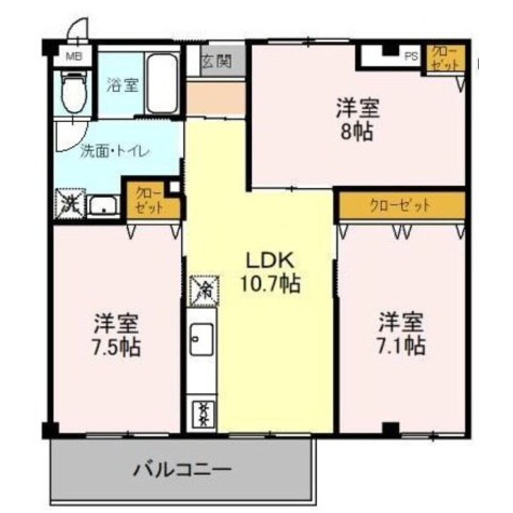 ソレーユ関西 大阪府箕面市箕面4丁目 (11.3万円／3LDK (洋室7.1 洋室7.5 洋室8 LDK10.7)／74.62㎡)｜賃貸物件(賃貸マンション・アパート・一戸建て)の住宅情報・お ...