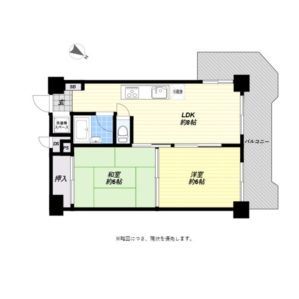 カーサ土佐堀 大阪府大阪市西区土佐堀3丁目 (7.6万円／2LDK (和室6 洋室6 LDK8)／45.09㎡)｜賃貸物件(賃貸マンション・アパート・一戸建て)の住宅情報・お部屋探しなら ...