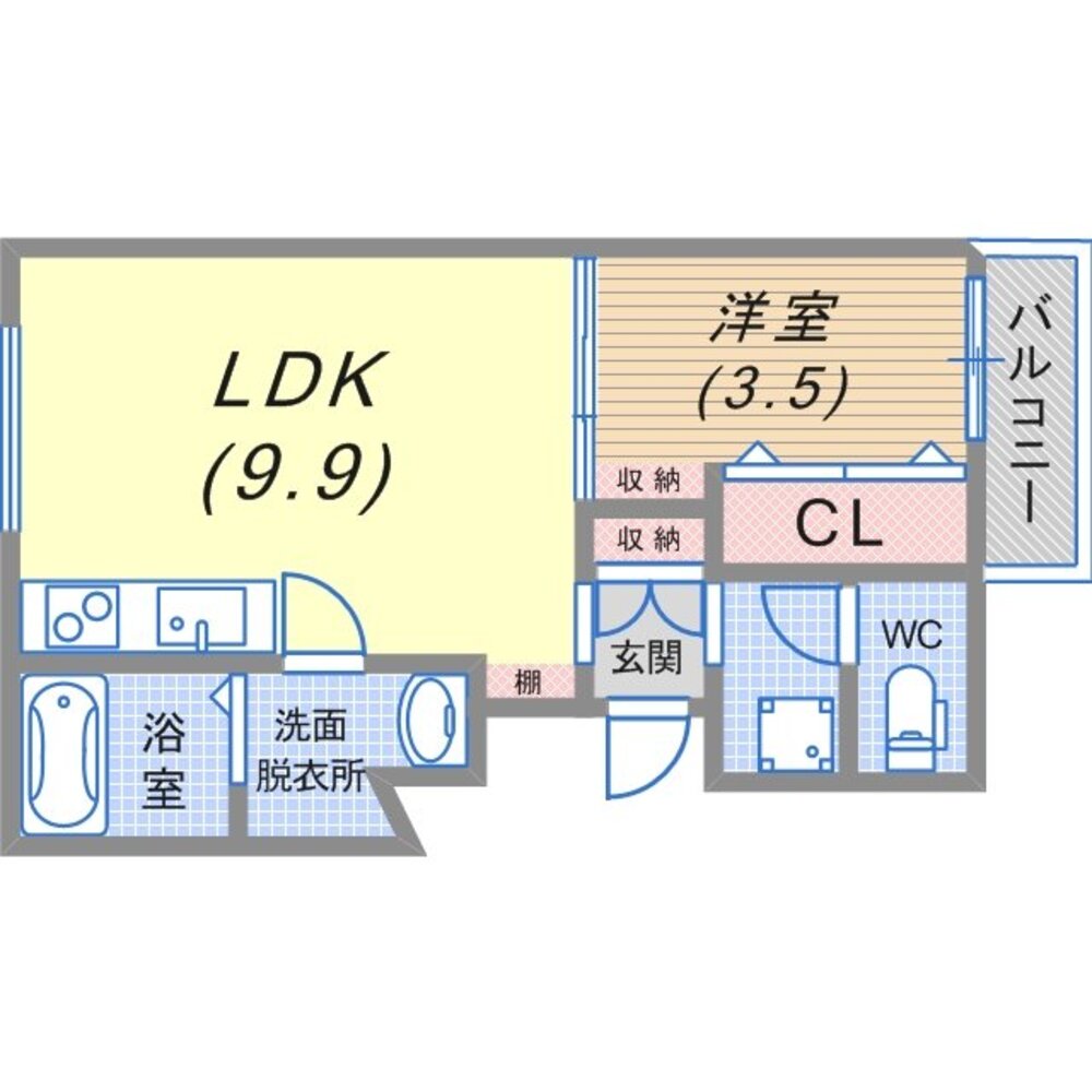 山陽本線（JR西日本） 須磨駅 地上3階建て 築11年 兵庫県神戸市須磨区須磨浦通5丁目 (7.5万円／1LDK (洋室3.3 LDK9.9)／34.51㎡)｜賃貸物件(賃貸マンション ...
