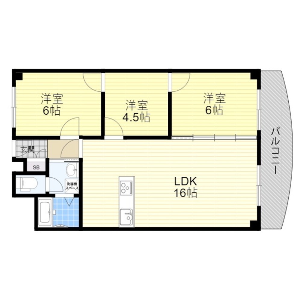 阪急京都本線 南茨木駅 地上11階建て 築51年 大阪府茨木市天王2丁目 (11.8万円／3LDK (洋室6 洋室6 洋室6 LDK16)／66.66㎡)｜賃貸物件(賃貸マンション・アパート ...