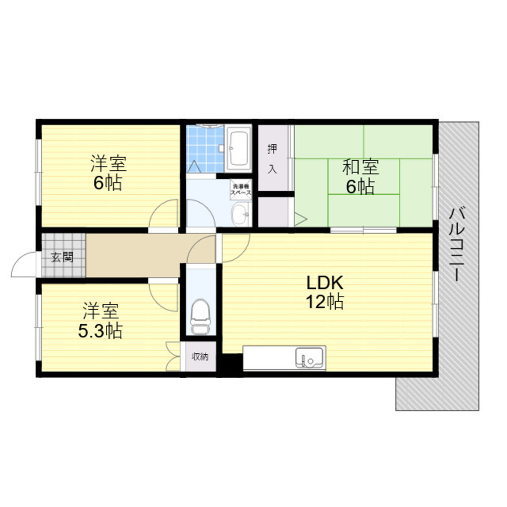 ラークコート山本 兵庫県宝塚市山本南3丁目 (8.4万円／3LDK (和室6 洋室5.5 洋室6 LDK12)／67.75㎡)｜賃貸物件(賃貸マンション・アパート・一戸建て)の住宅情報・お ...