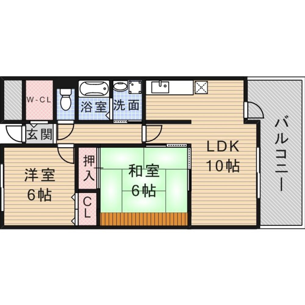 チトセプラザ 兵庫県宝塚市山本東3丁目 (8.2万円／2LDK (和室6 洋室6 LDK10)／61.67㎡)｜賃貸物件(賃貸マンション・アパート・一戸建て)の住宅情報・お部屋探しなら ...