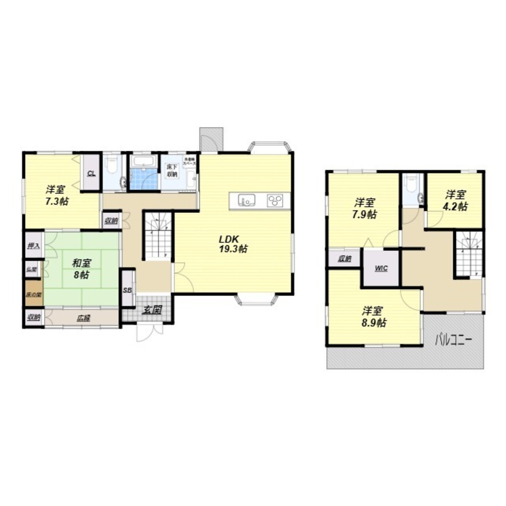 阪急神戸本線 芦屋川駅 地上2階建て 築28年 兵庫県芦屋市三条町 (30万円／5LDK (和室8 洋室4.2 洋室7.3 洋室7.9 洋室8.9 他)／152.08㎡)｜賃貸物件(賃貸 ...